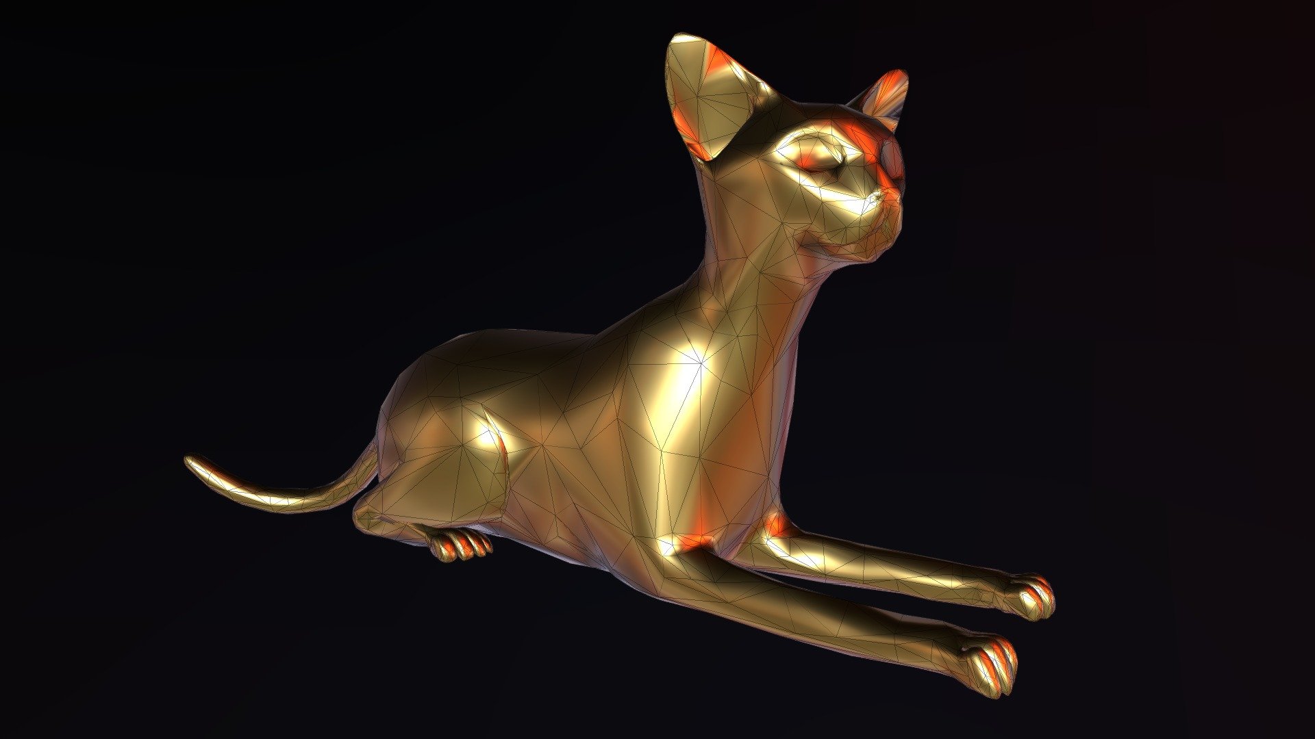 CAT LOWPOLY - Buy Royalty Free 3D model by DTA DESIGN STUDIO ...