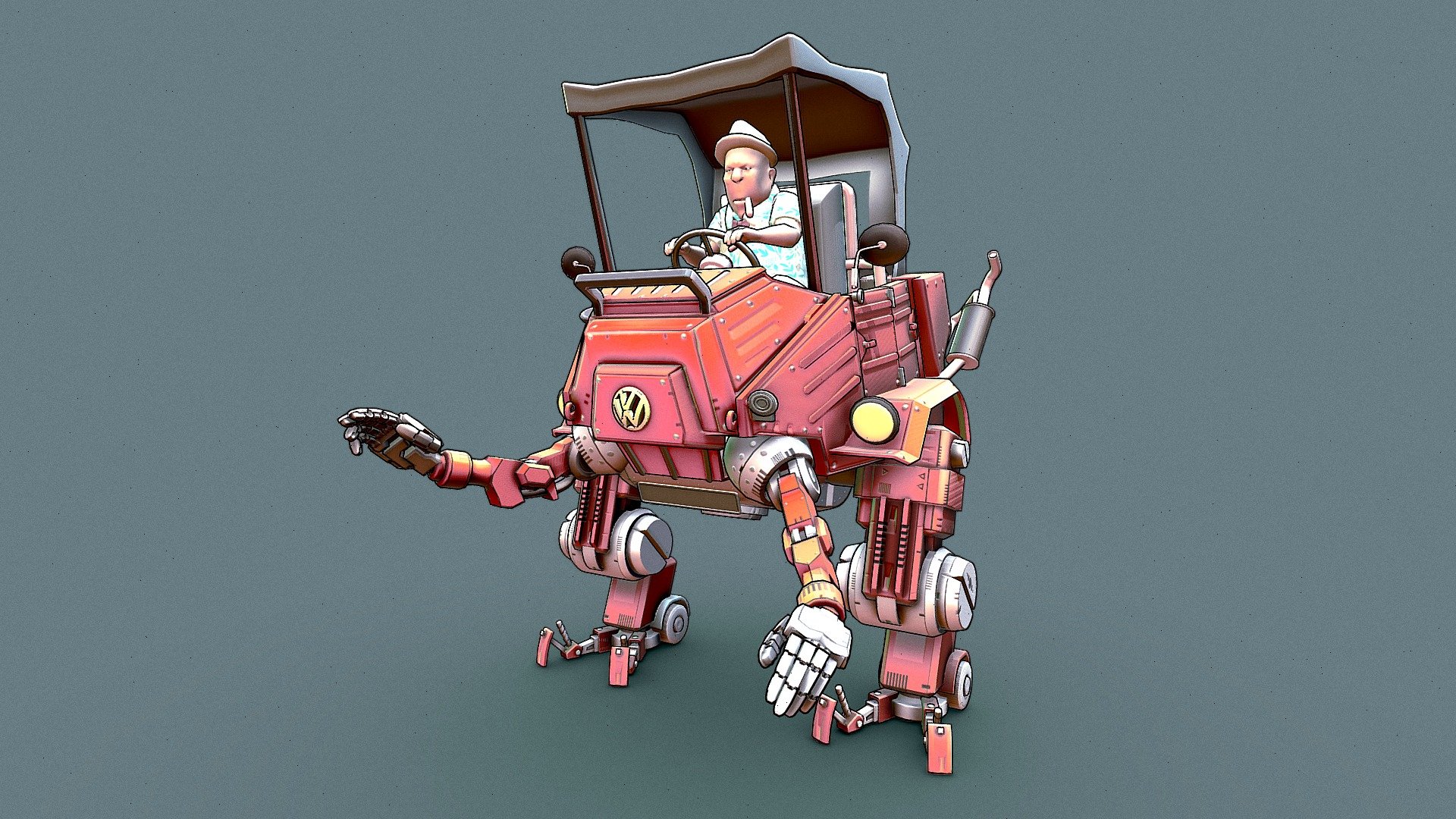 Mecha concept - Buy Royalty Free 3D model by AG3D _-=-_ Follow me in ...