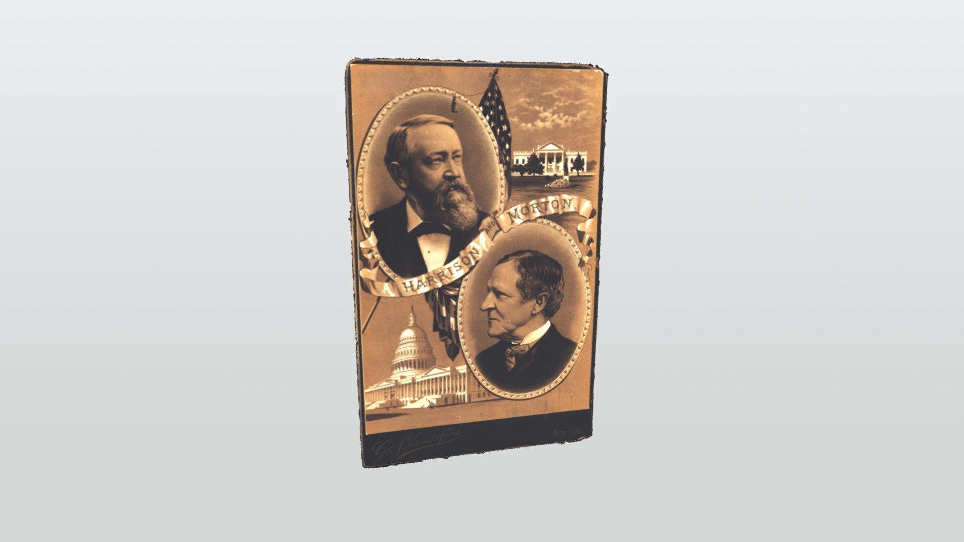 Benjamin Harrison Advertising Card 2 - Download Free 3D model by Znyth ...