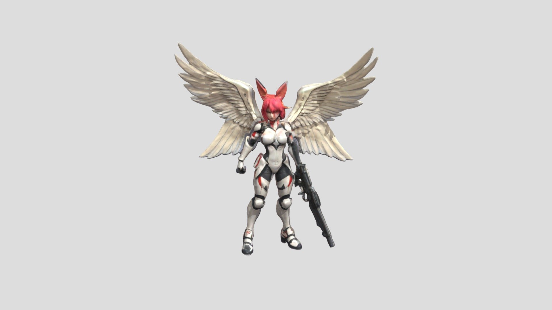 Angel Mecha Warrior - 3D model by glitchframestudios [1e571c1] - Sketchfab