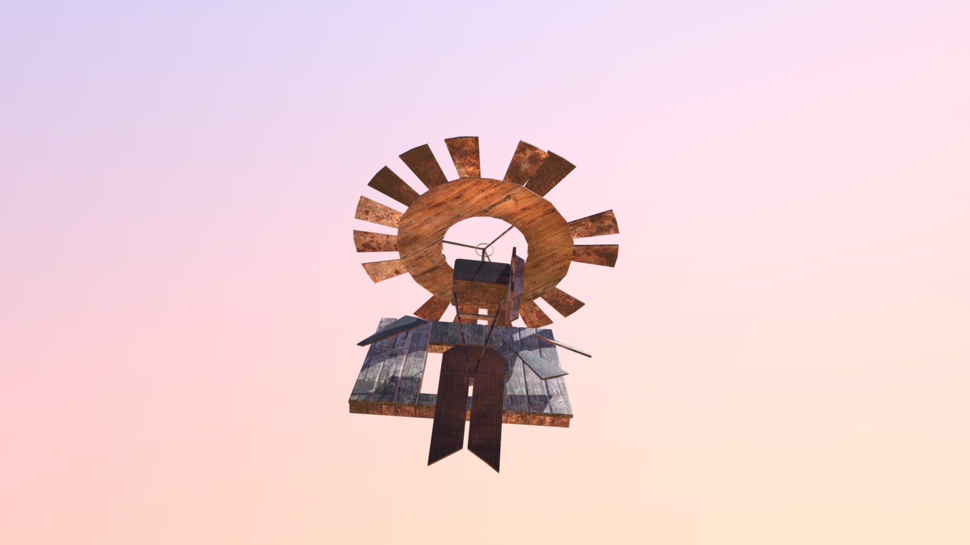 Old Farm Windmill - 3D model by Renee Ryckman (@reneebianca) [1e64d34 ...
