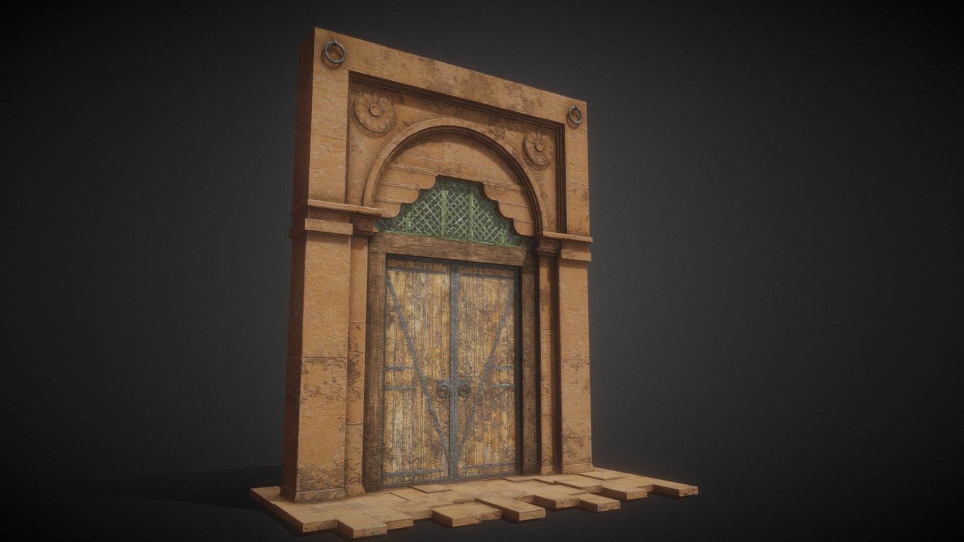 Old Gate variation 2 - Download Free 3D model by BumpkinCZ [1e6822f ...