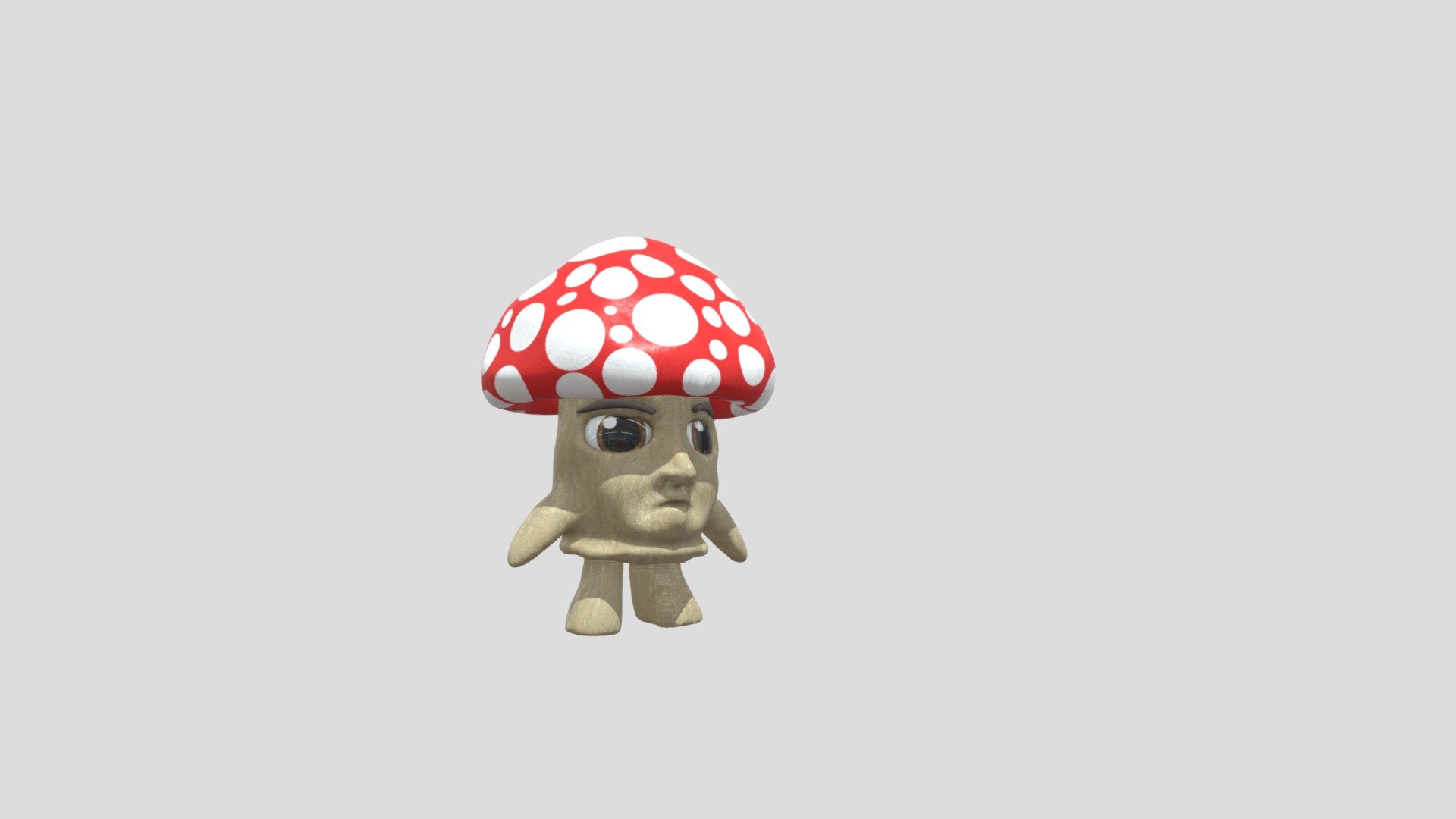 Mushroom Character - Download Free 3D model by damongraphics [1e6824e ...
