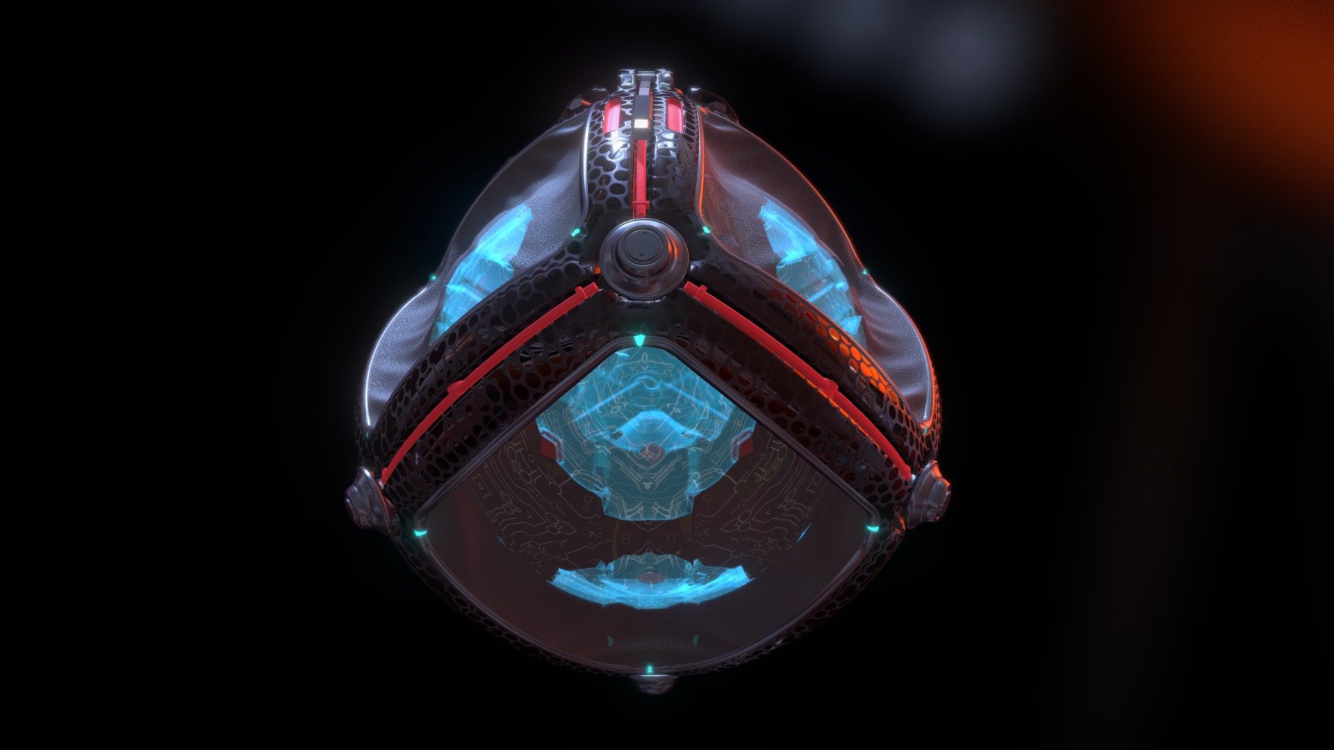 sci-fi sphere - 3D model by Subcomandante (@mvadim) [1e68266] - Sketchfab