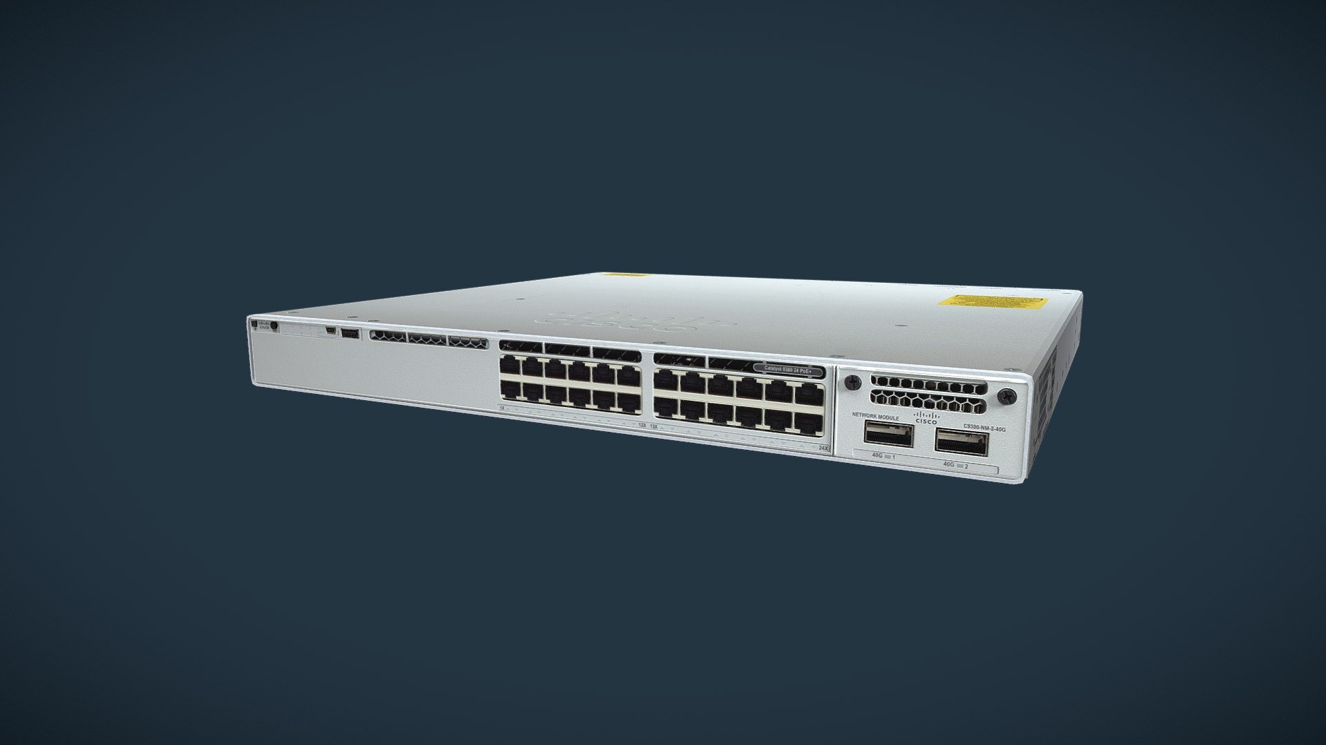 C9300-24P - 3D model by Cisco IBNG media [1e696a5] - Sketchfab