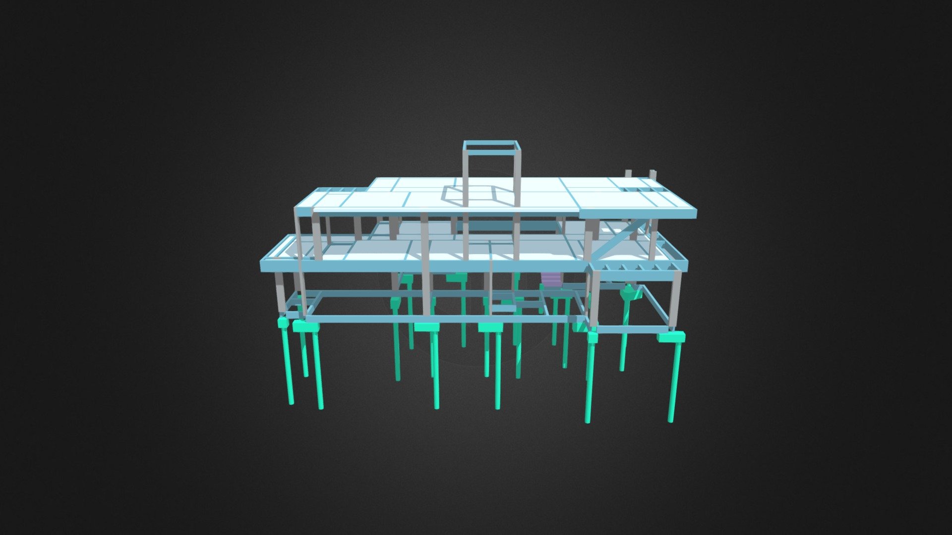 Estrutura Q2 L12 - 3D model by lucasneres [1e6a5bd] - Sketchfab