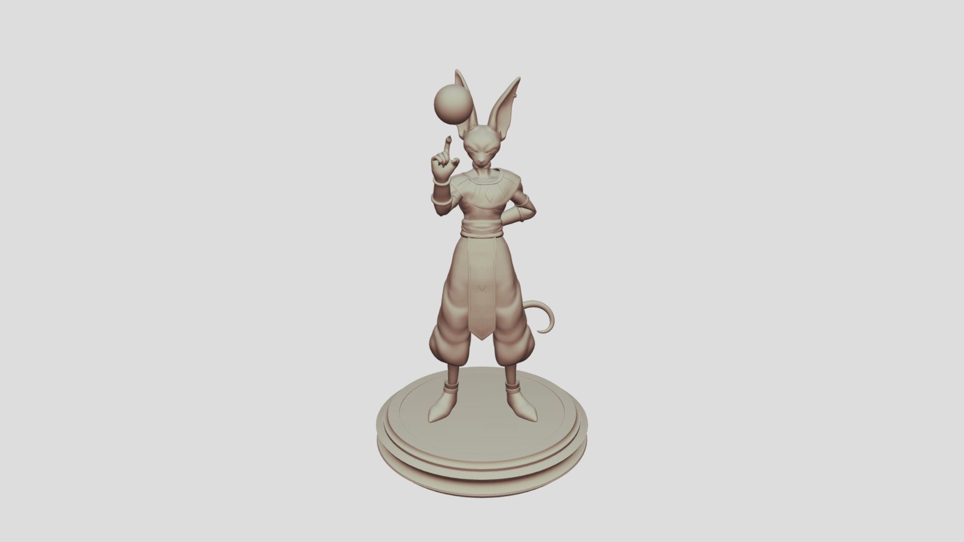 Beerus, The God of Destruction - 3D model by expereiden [1e6c1b5 ...