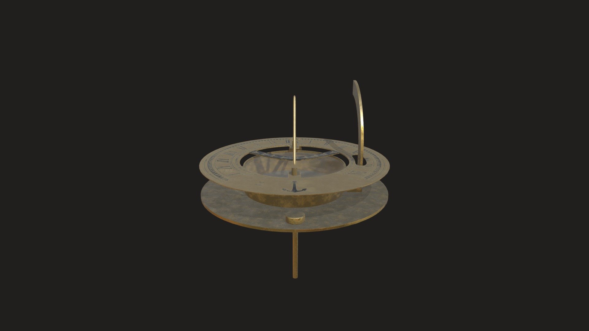 brass_sun_dial - 3D model by Scielab [1e6c9d1] - Sketchfab
