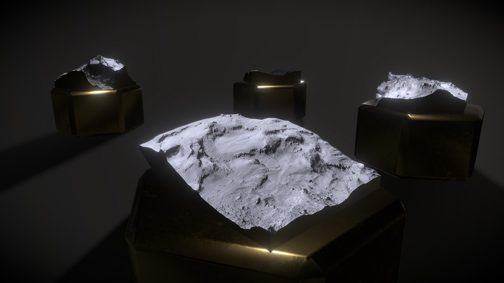 Comet 67P/Churyumov-Gerasimenko (Sections) - 3D model by arck-project ...