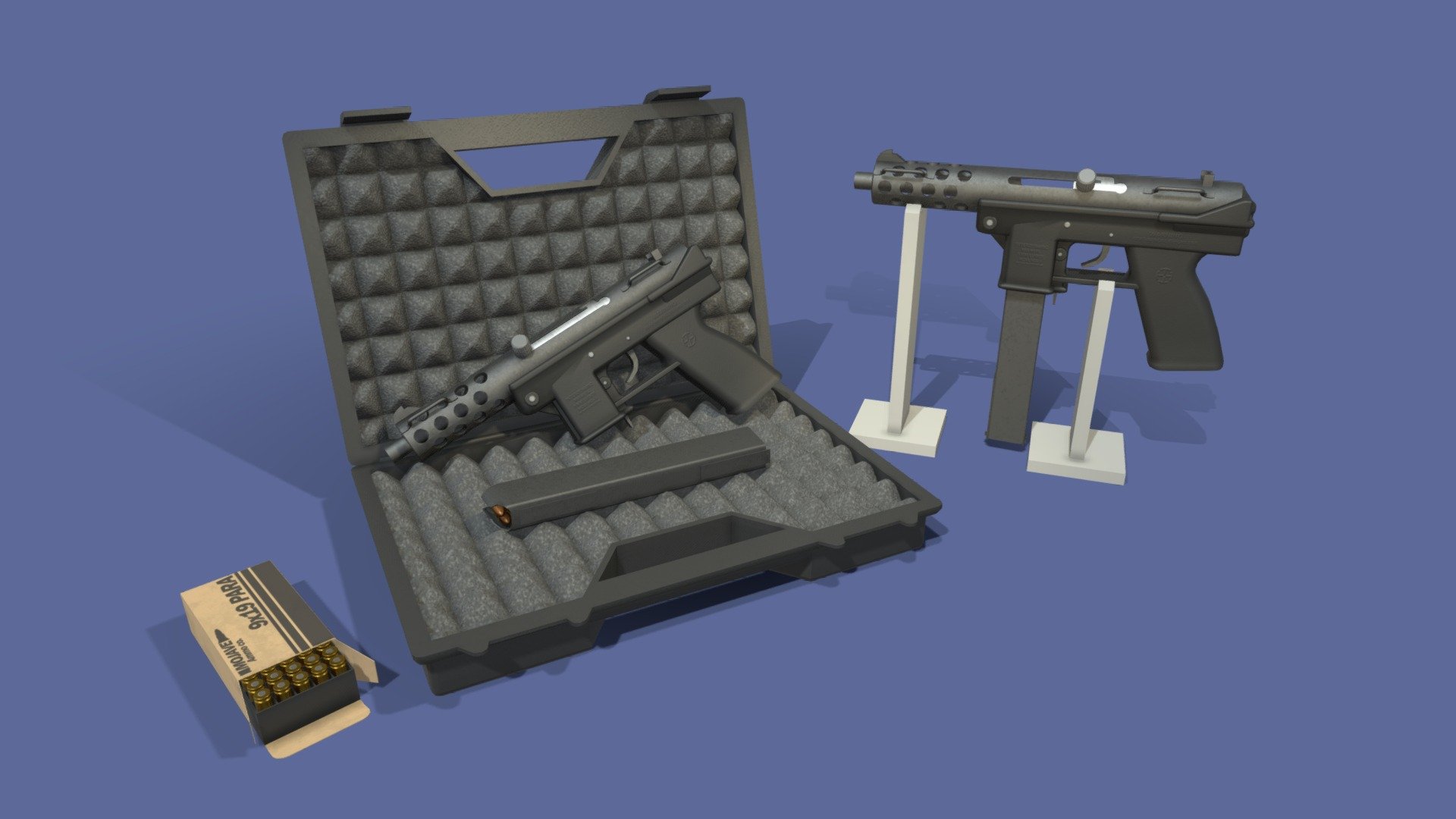 Interdynamic KG-9 - 3D model by Corey (@coreyc3d) [1e71b5a] - Sketchfab