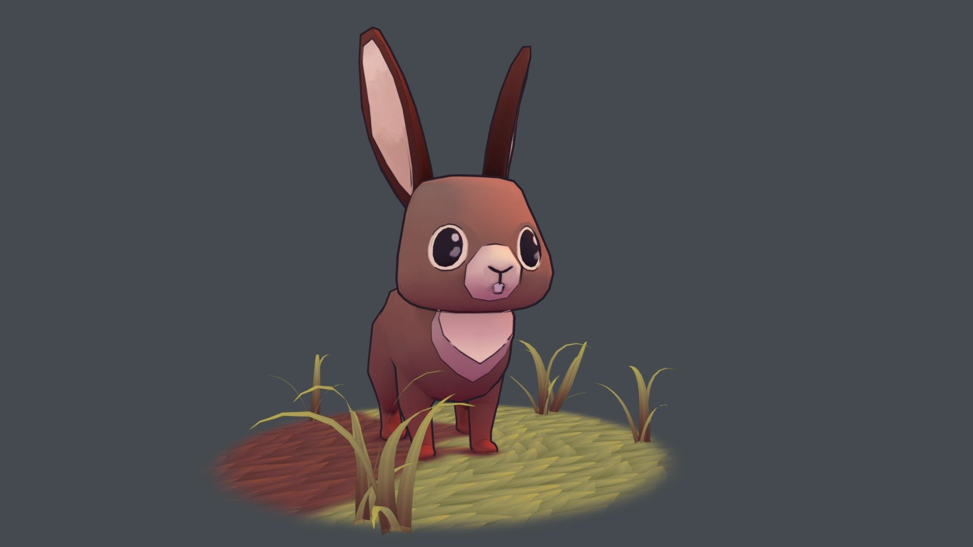 Hand Painted Bunny Lowpoly 2.5k Tris - 3D model by antonio.delgado ...