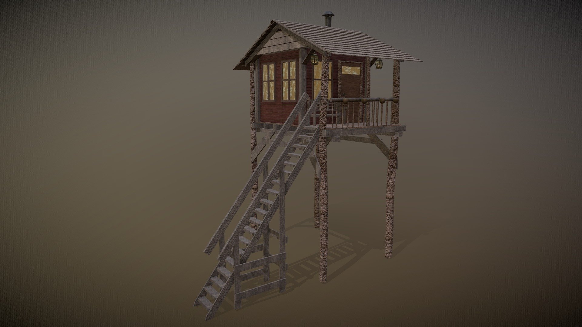 Treehouse - 3D model by Michelle Schmidt (@michelleschmidt) [1e7323c ...