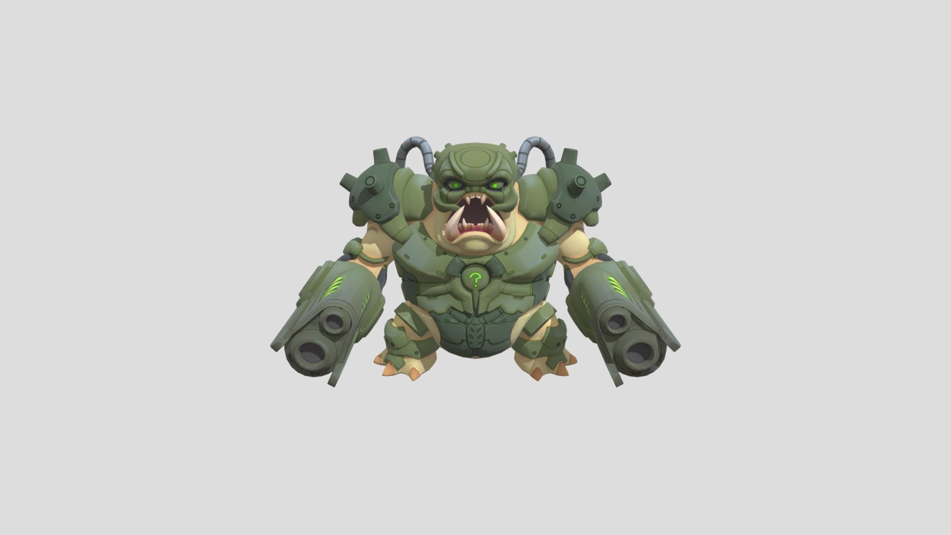 Cyber Mancubus minifigure - 3D model by Matyi6194 [1e7382f] - Sketchfab