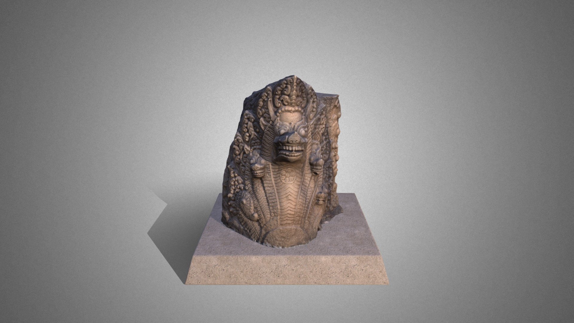 Naga five heat Champa 12th centuries - 3D model by thoanh3d [1e73cf4 ...