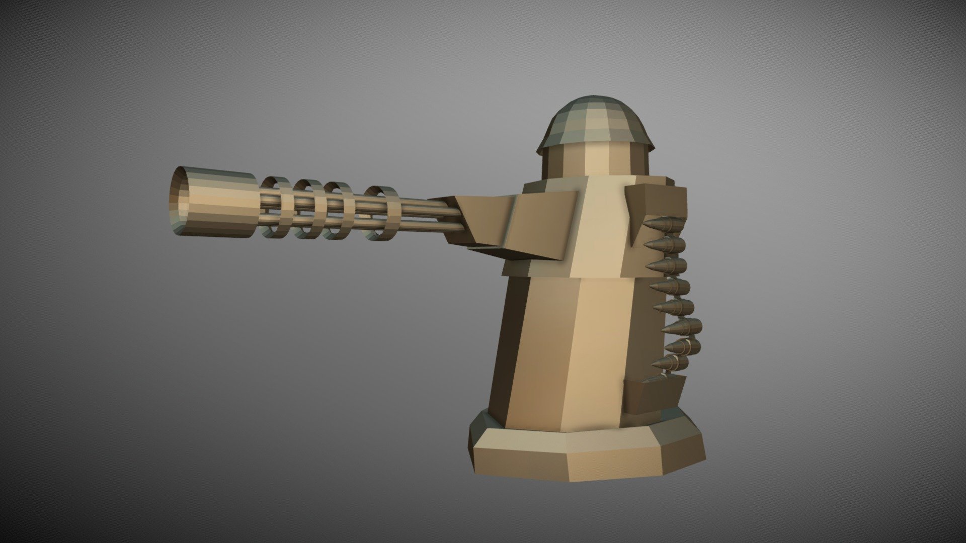 Machine Gun Turret/Robot - 3D model by Brielle Brantner ...