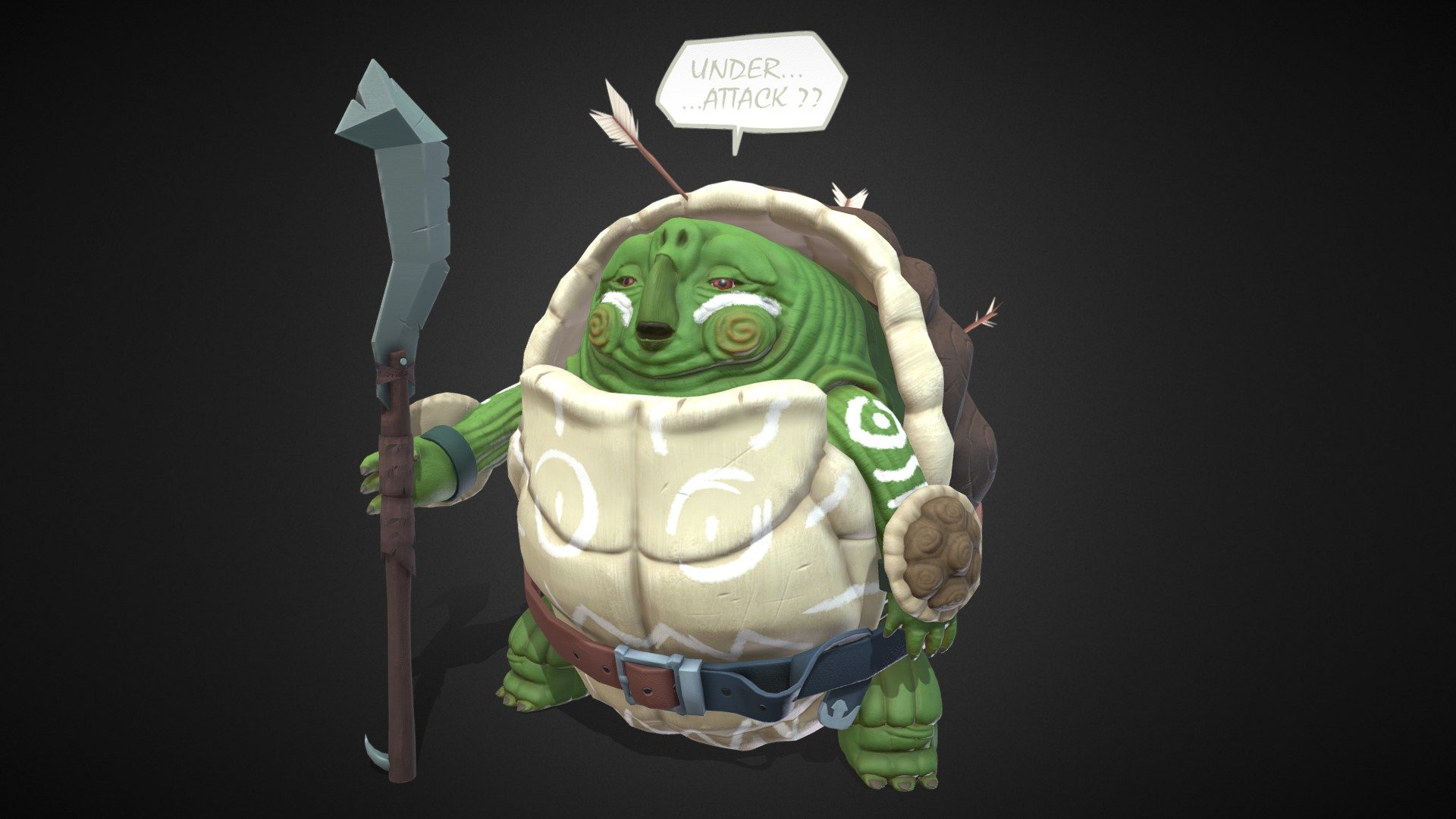 Turtle Character Animated - 3D model by Millie Fisher (@_millwills ...