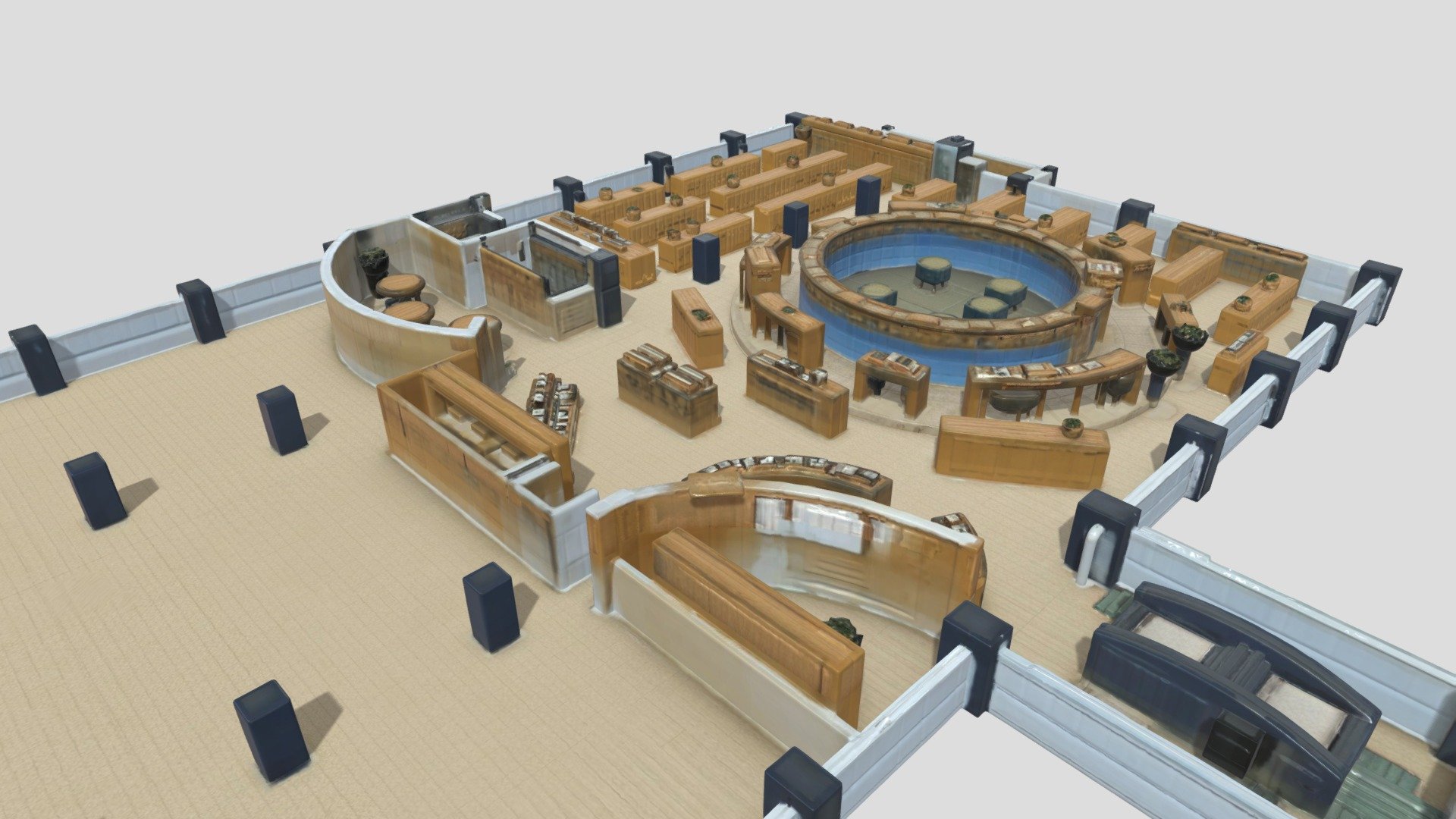 FPS Library Revamp - 3D model by pakhochan25 [1e74a5a] - Sketchfab