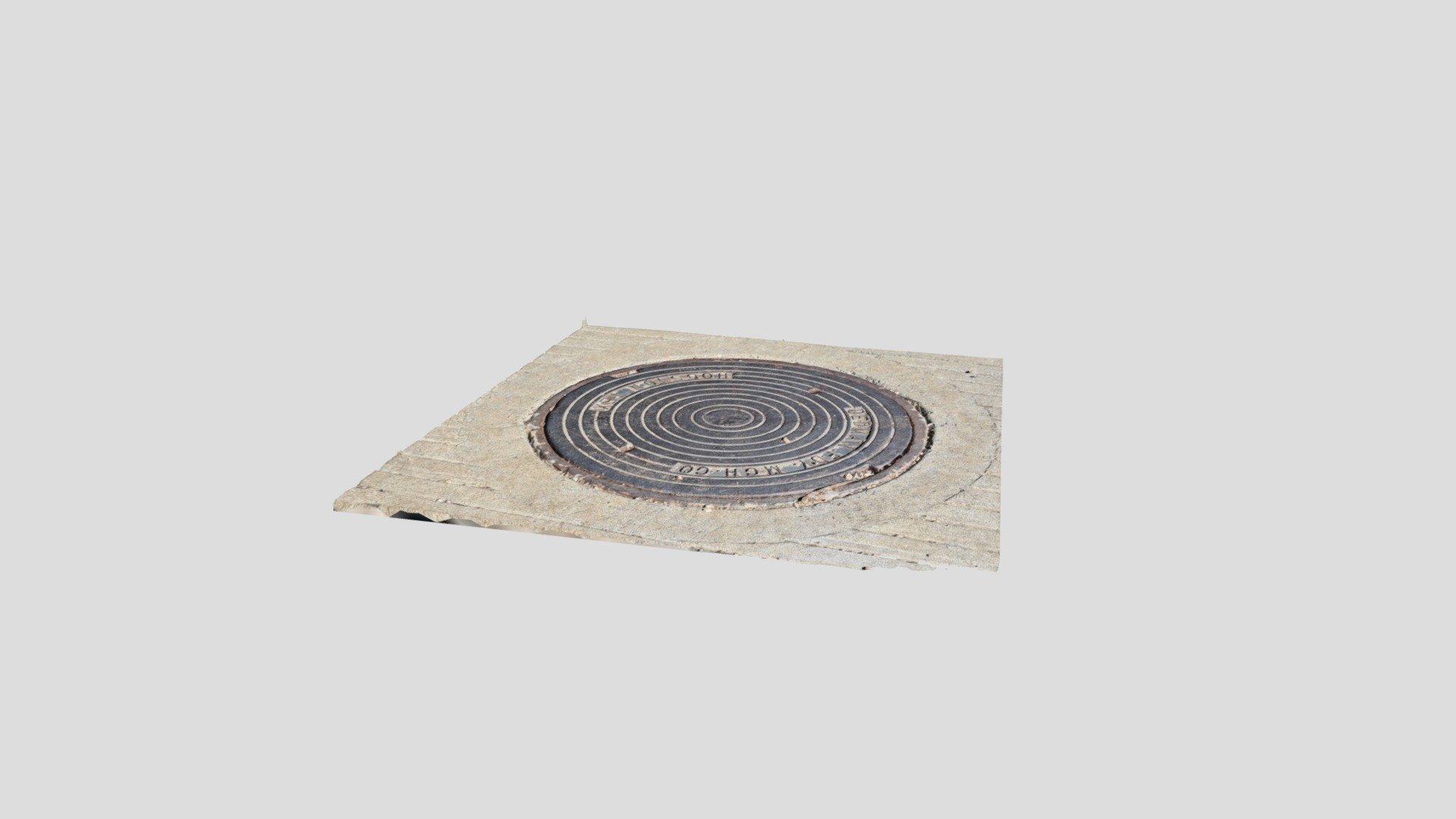 Manhole Cover - Download Free 3D model by ChaoticGacha [1e7582d ...