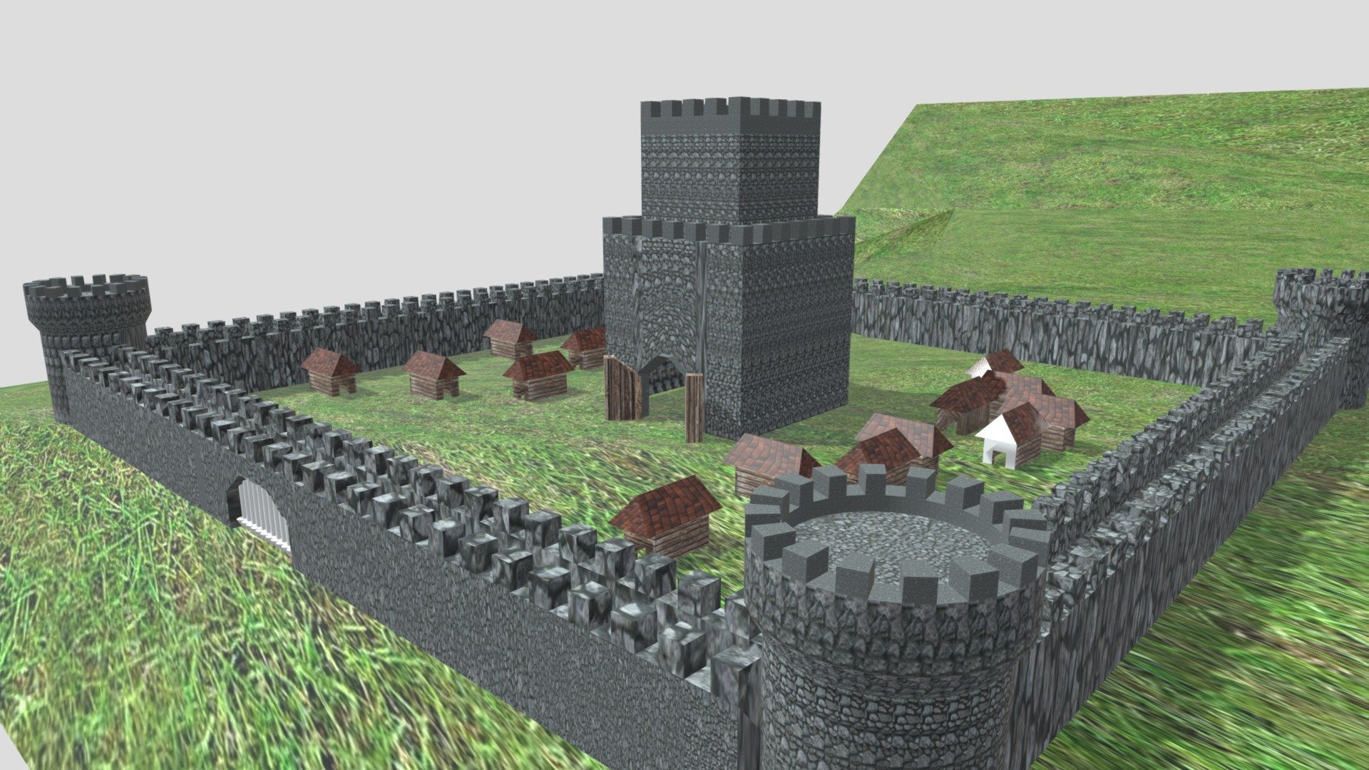 Mini Castle - Download Free 3D model by bucciarati [1e765b3] - Sketchfab