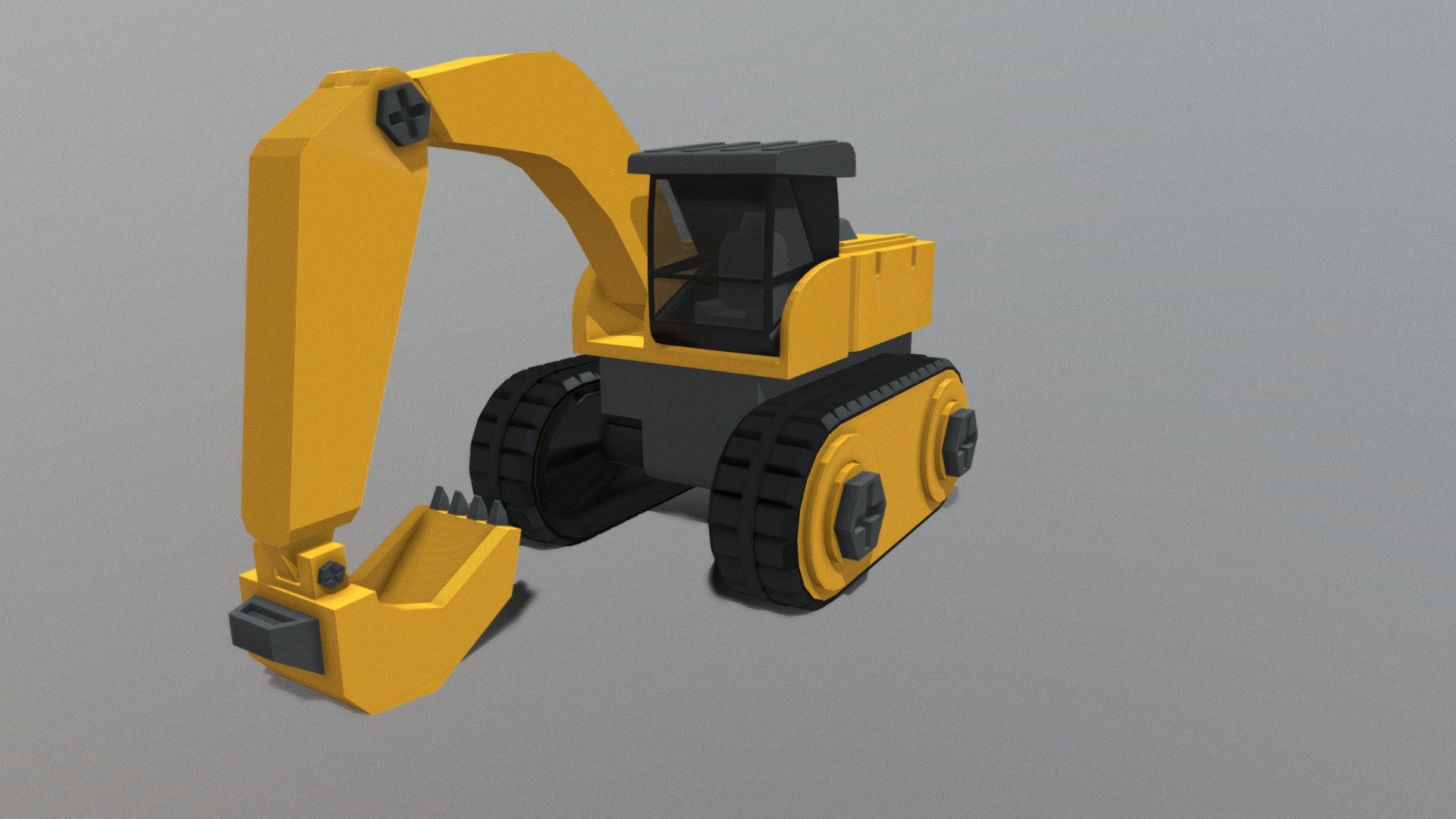 3D Toy Excavator - 3D model by mimicama [1e768df] - Sketchfab
