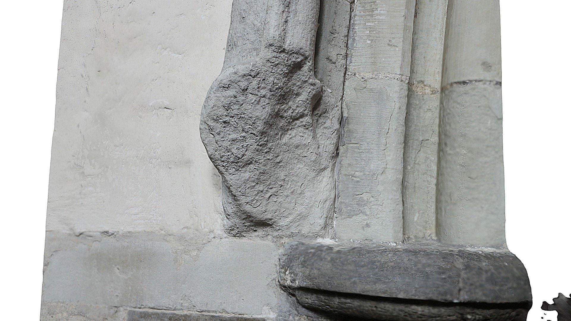 Broken label stop c.1255 - 3D model by Rochester Cathedral ...