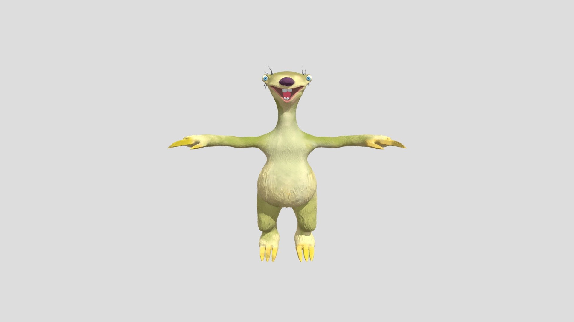 sloth-from-ice-age - 3D model by cocopawls [1e7c418] - Sketchfab