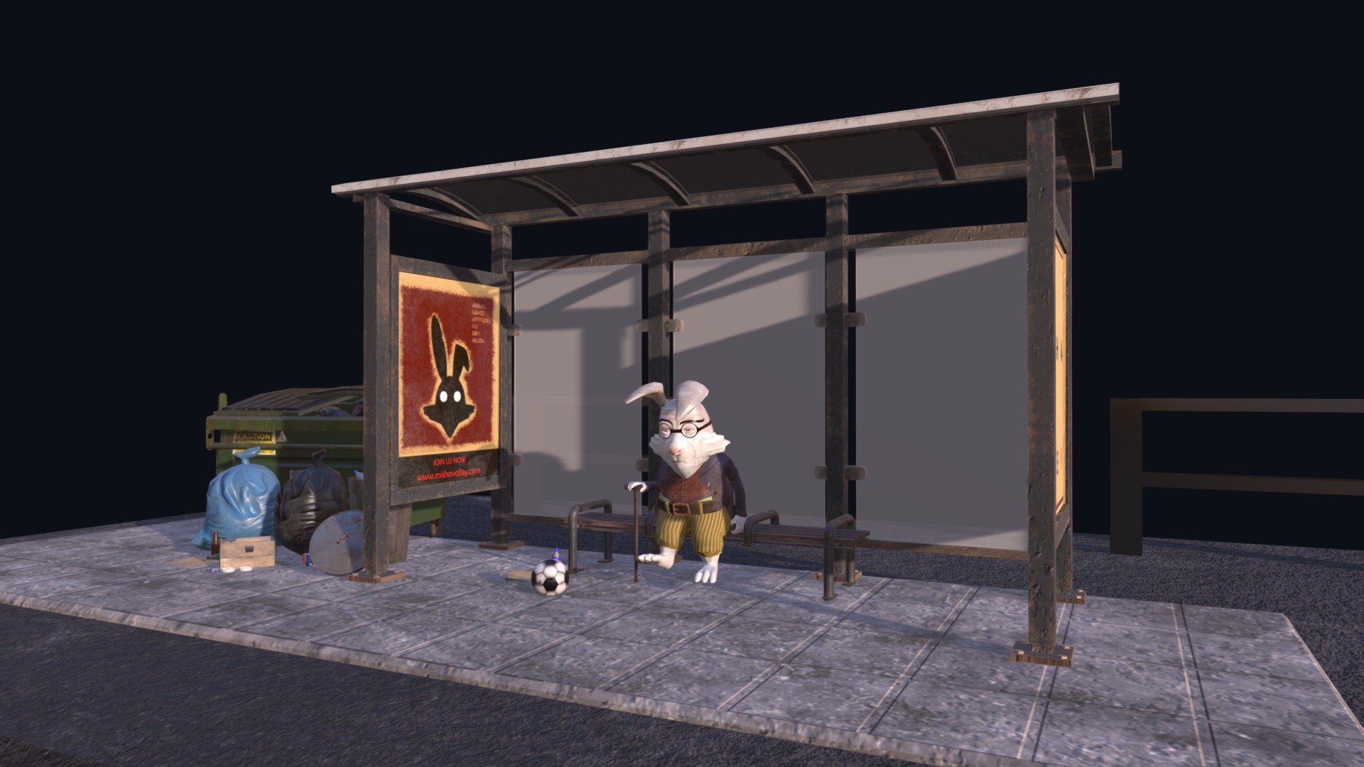 Midnight moment scene - 3D model by leonchoozlc [1e7dc7b] - Sketchfab