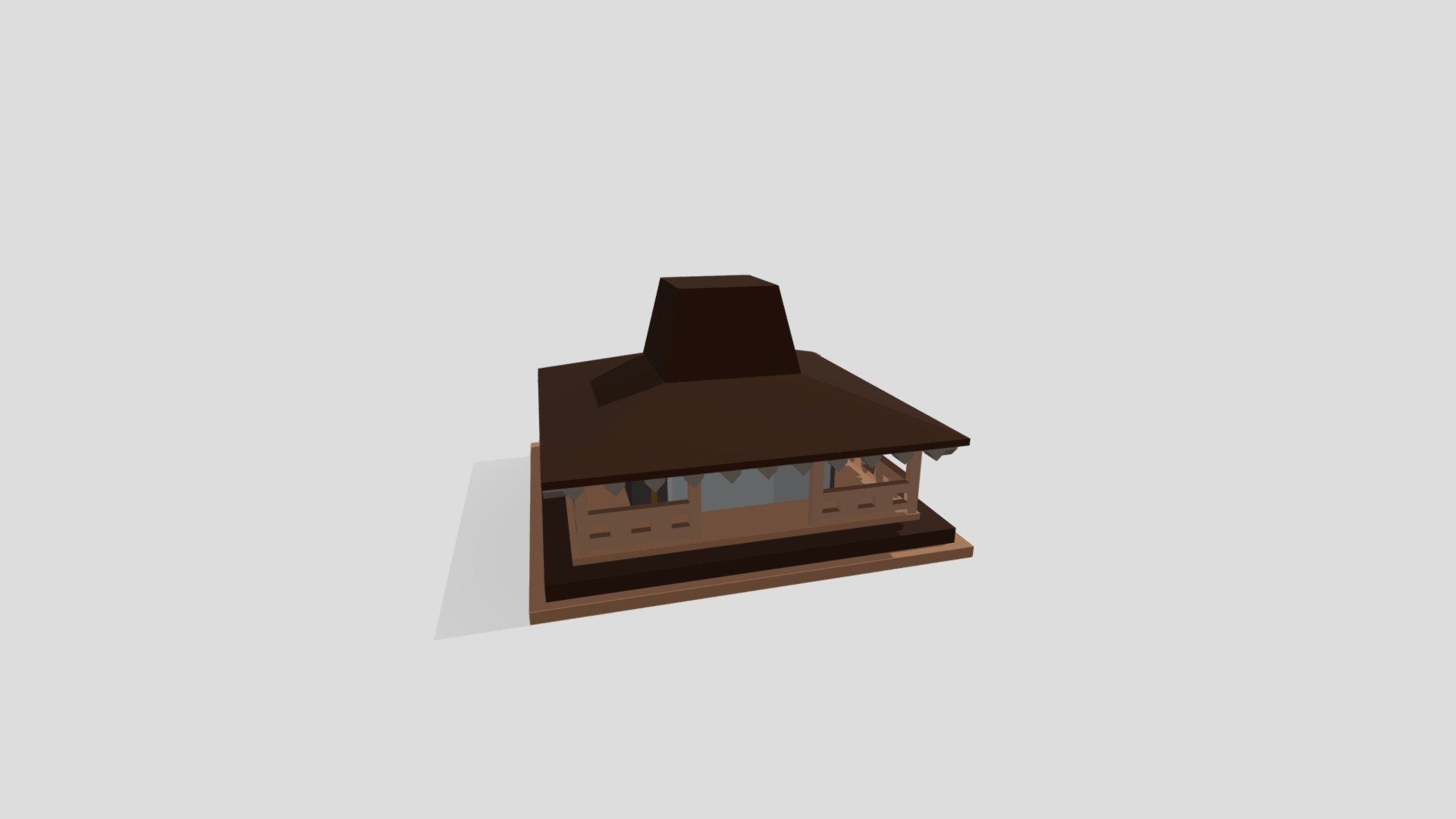 Rumah Adat Joglo (punya nya M Al Ghazi RPL X-B) - 3D model by ...