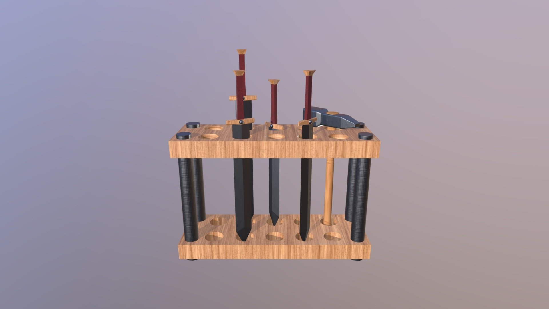 Sword Holder - 3D model by Hansel Tonna (@crackdark15) [1e80eaa ...
