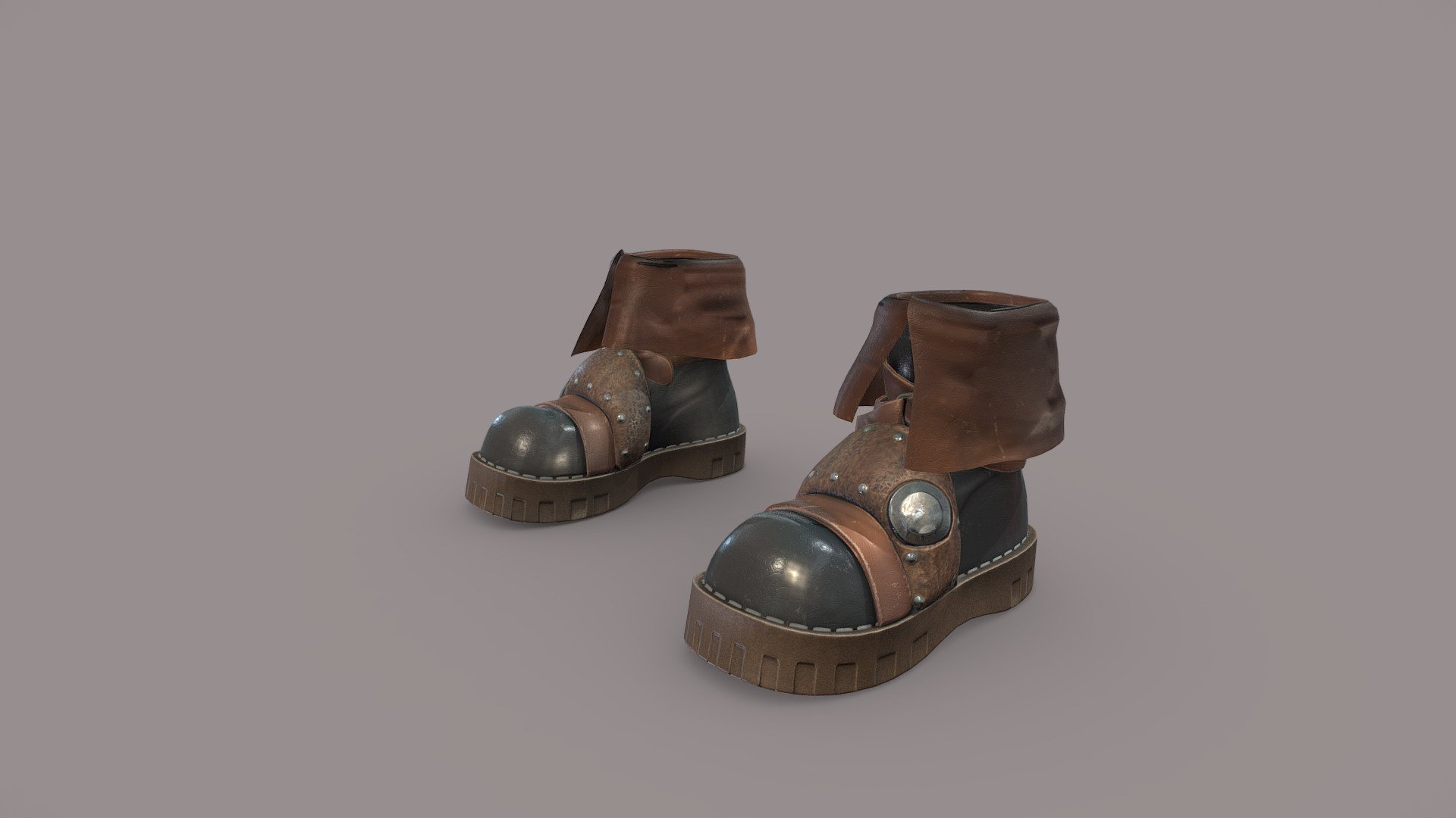 Steampunk Boots - Buy Royalty Free 3D model by 3dia [1e81e97 ...