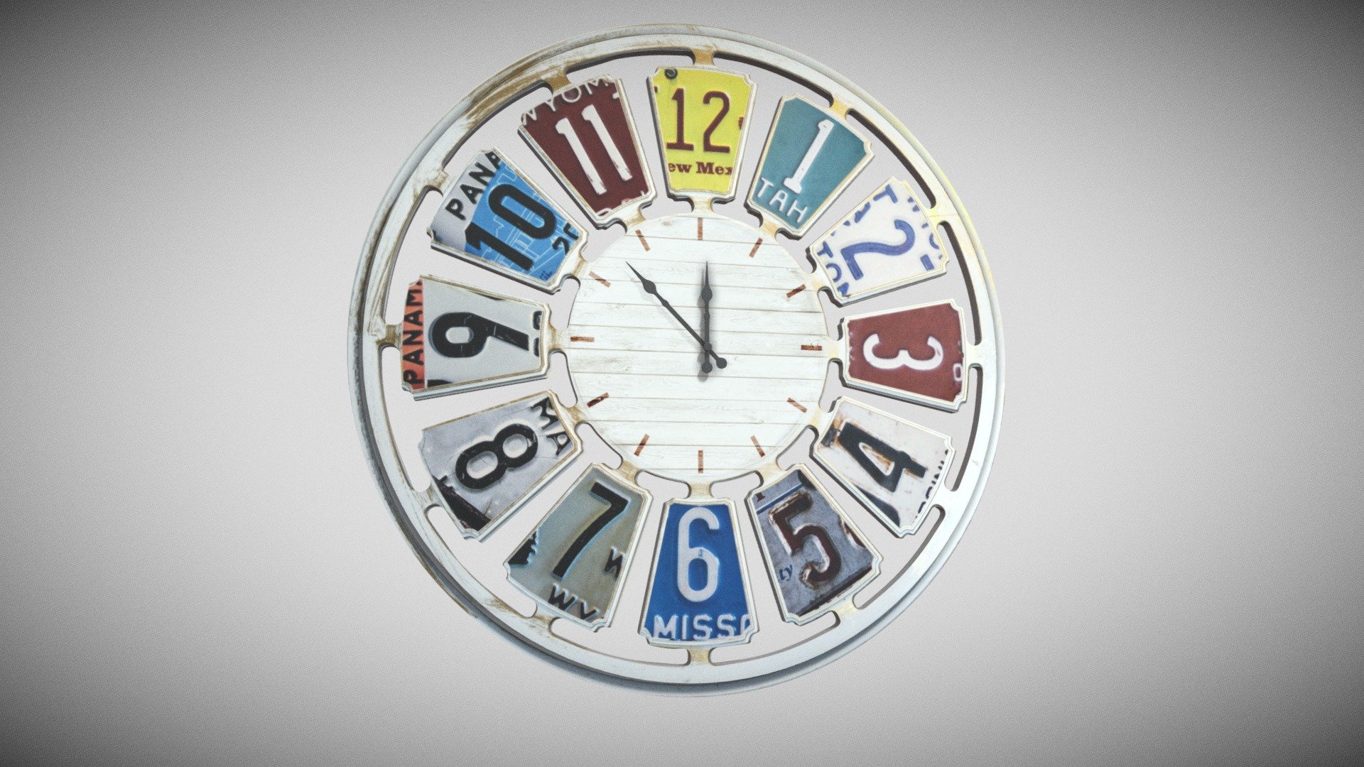 3D Loft Clock 3D model - 3D model by nvere [1e81f07] - Sketchfab