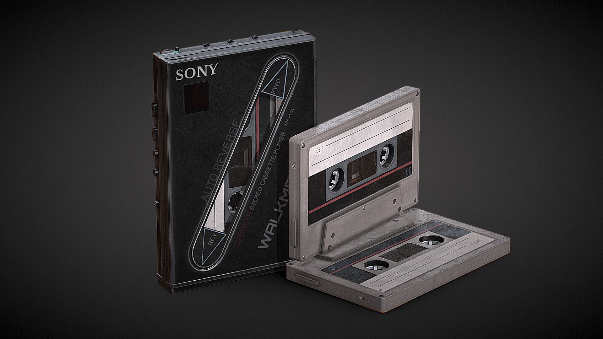 Walkman - Download Free 3D model by Tom Seddon (@bloodmeat08) [1e8296b ...