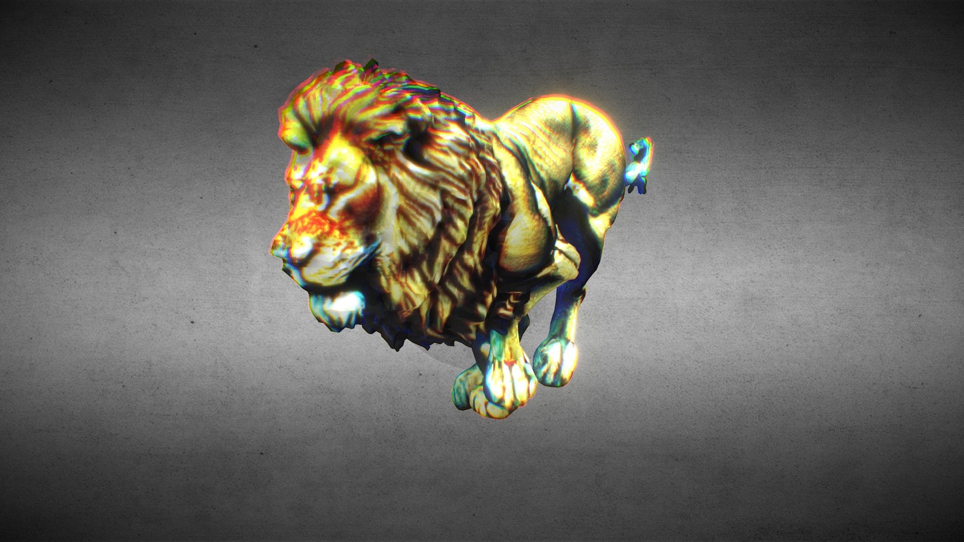 Lion run - Download Free 3D model by Walter Araujo (@walteraraujo ...