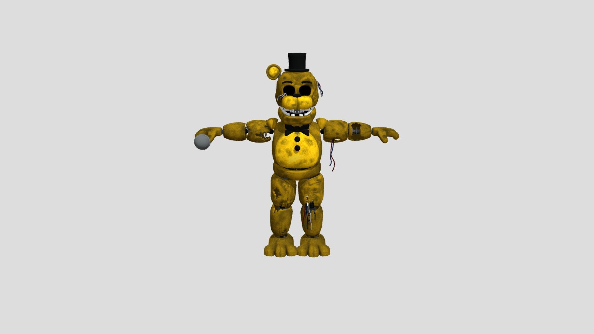 Team Withered Golden Freddy FNAFSFM1 - Download Free 3D model by ...