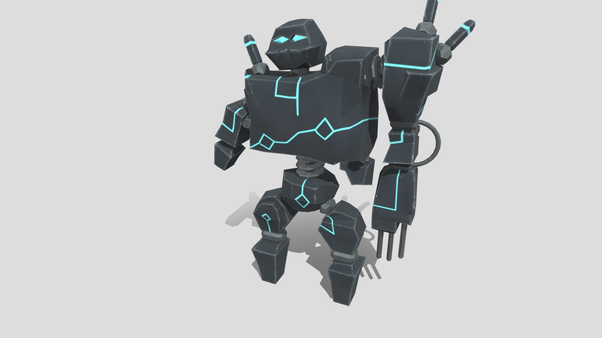 Electro Golem - 3D model by Kii (@Kii.art) [1e85bc4] - Sketchfab