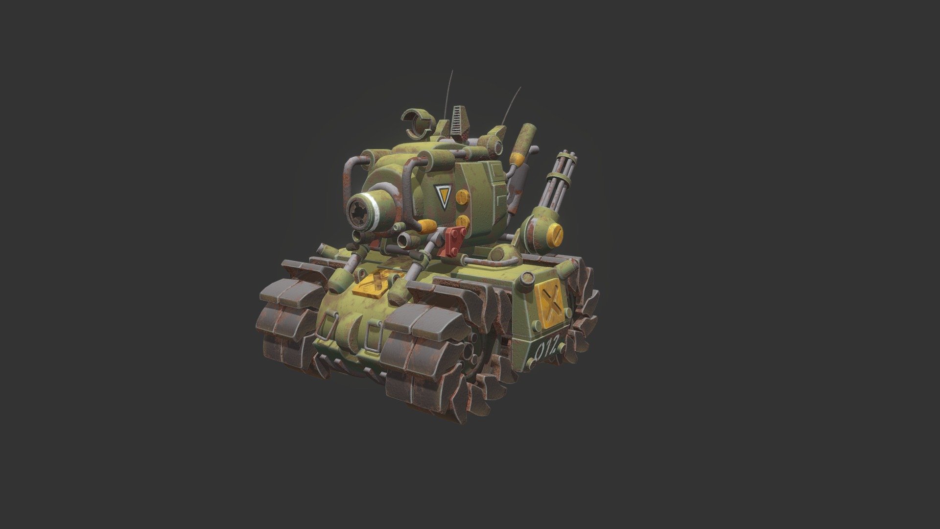 Metal Slug SV-001 Tank - 3D model by pxpx [1e8c8f5] - Sketchfab