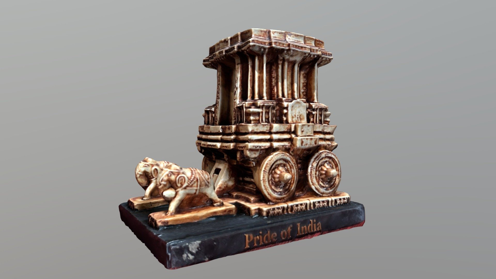 Hampi Chariot - Momento of Honor - Download Free 3D model by Enormous ...