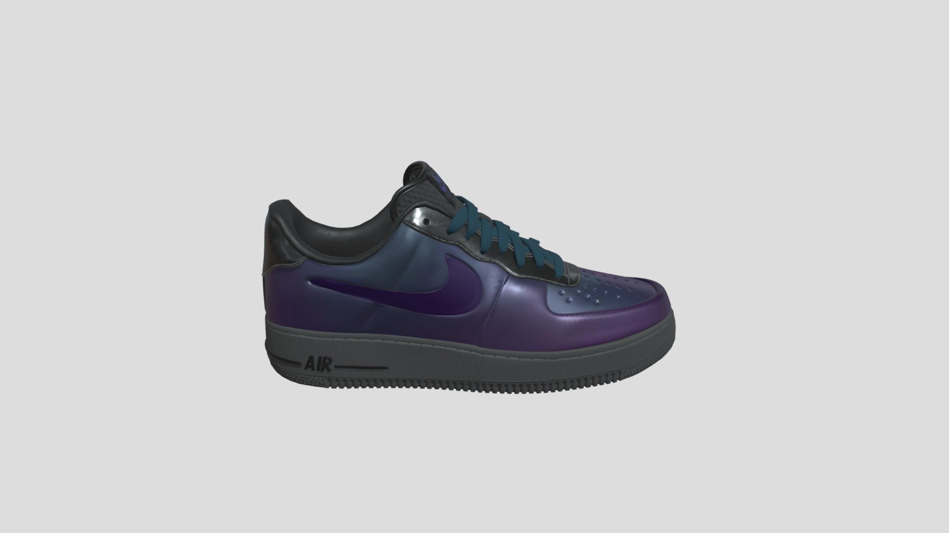 nike dot swoosh our force one 1 AF1 Foamposite - 3D model by awax38000 ...