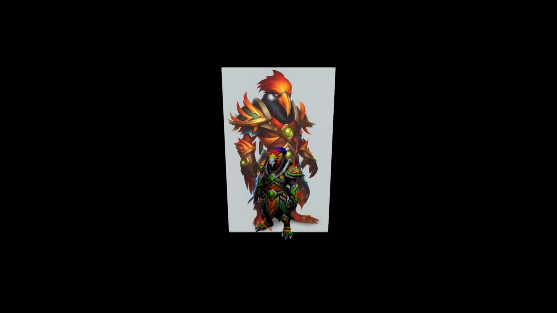 a bird with a colorful costume - Download Free 3D model by klrxyz ...