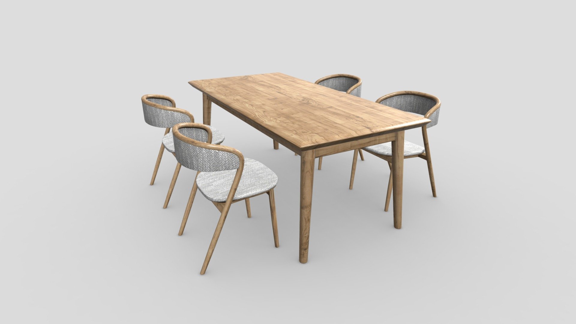 Dining Table Set - Buy Royalty Free 3D model by CyberFox 3D Studio ...