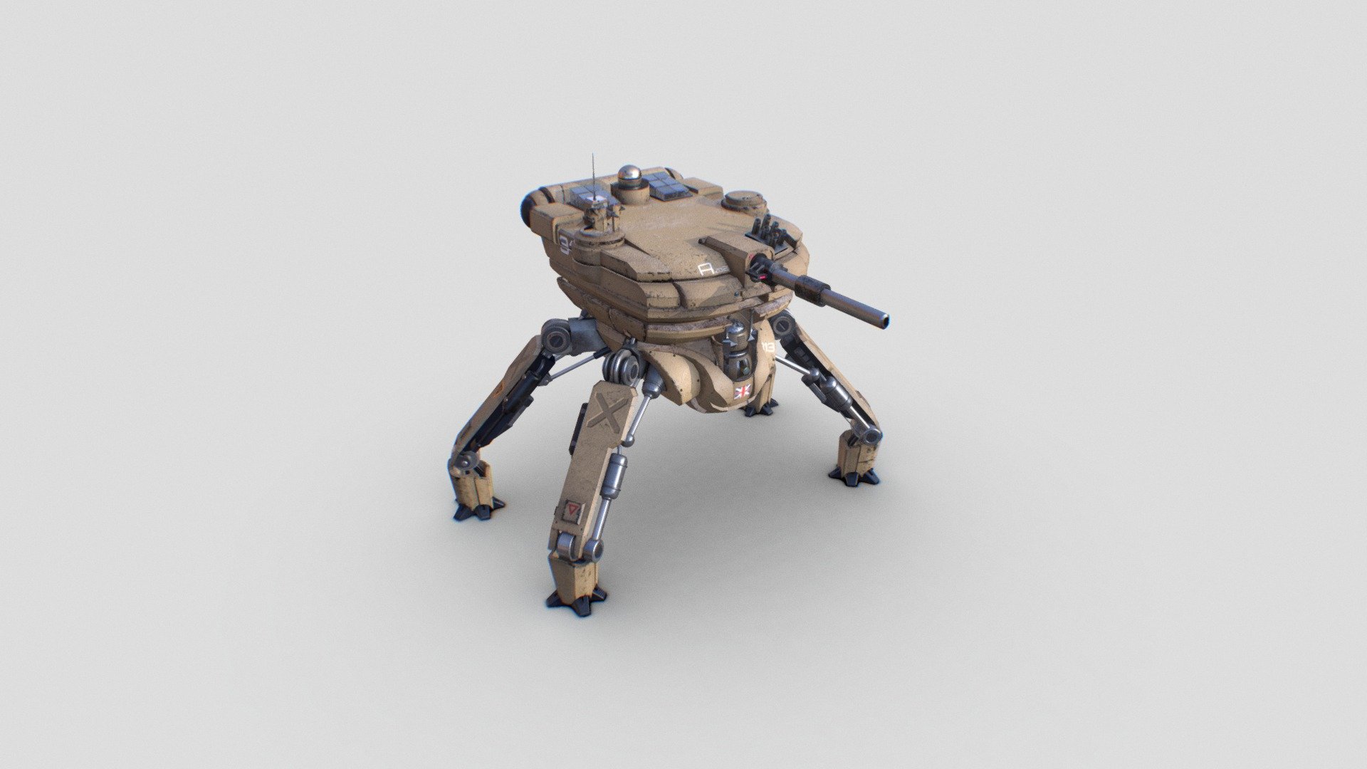 mech_textured_v1 - 3D model by catzer [1e95472] - Sketchfab