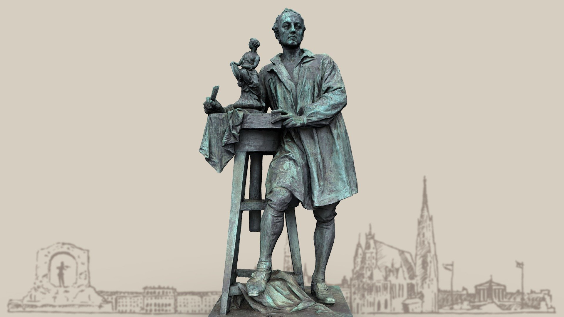 Georg Raphael Donner - Download Free 3D model by noe-3d.at (@www.noe-3d ...