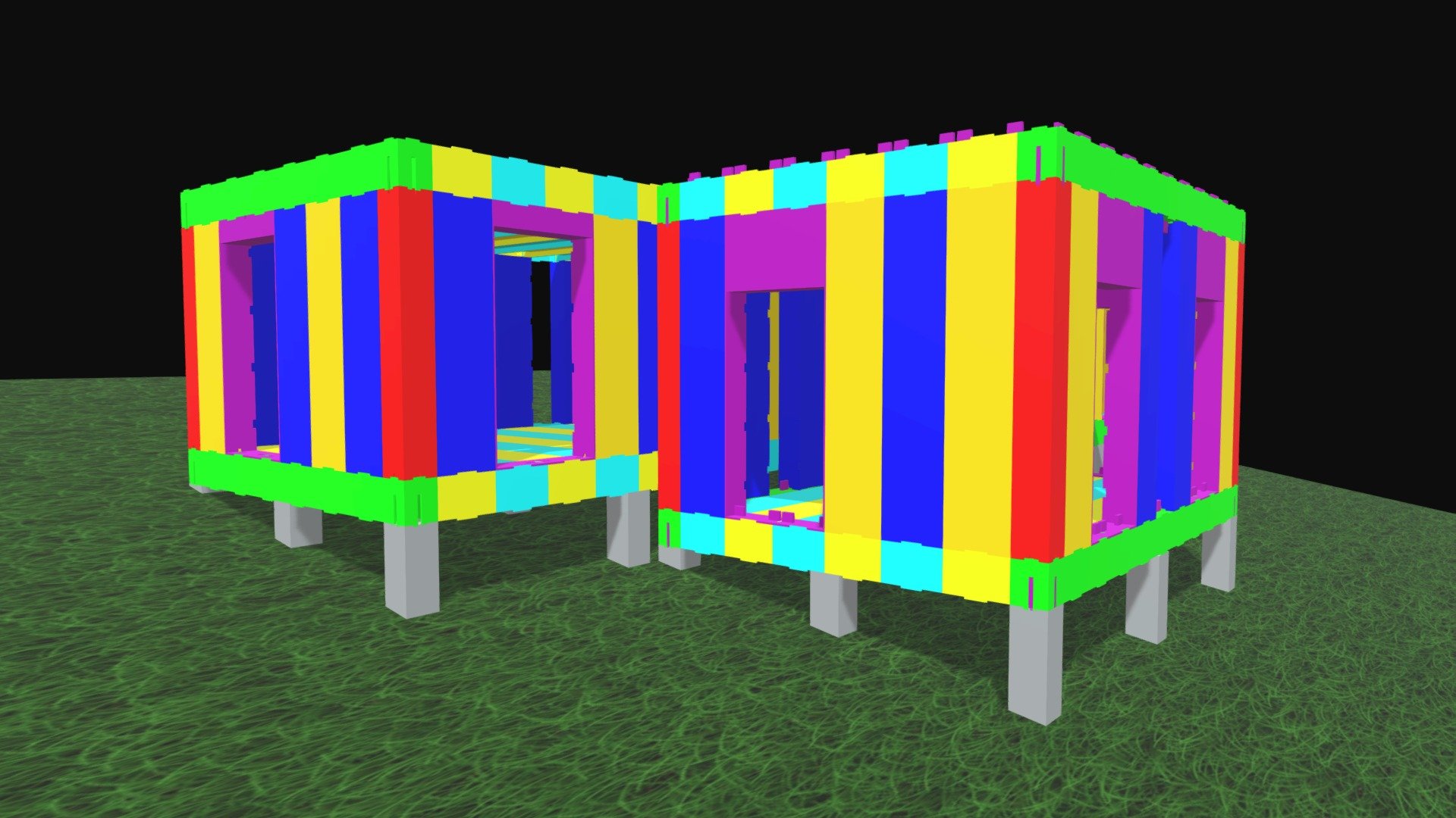 House Visualization 10 (blocks) v3 - Download Free 3D model by zewaho ...