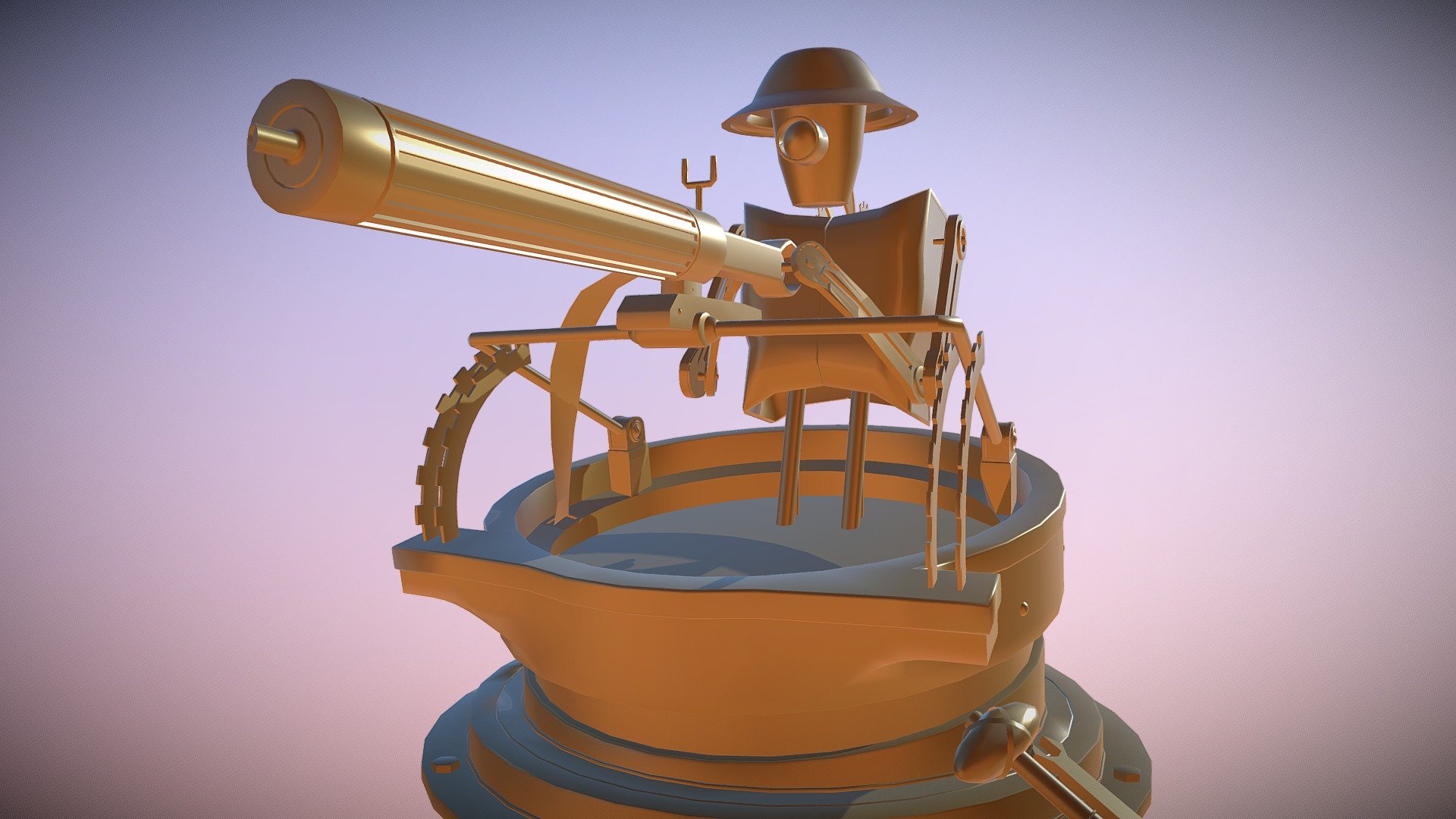 Automaton Turret - 3D model by FinlayErskine (@FinErsk) [1e988b1 ...