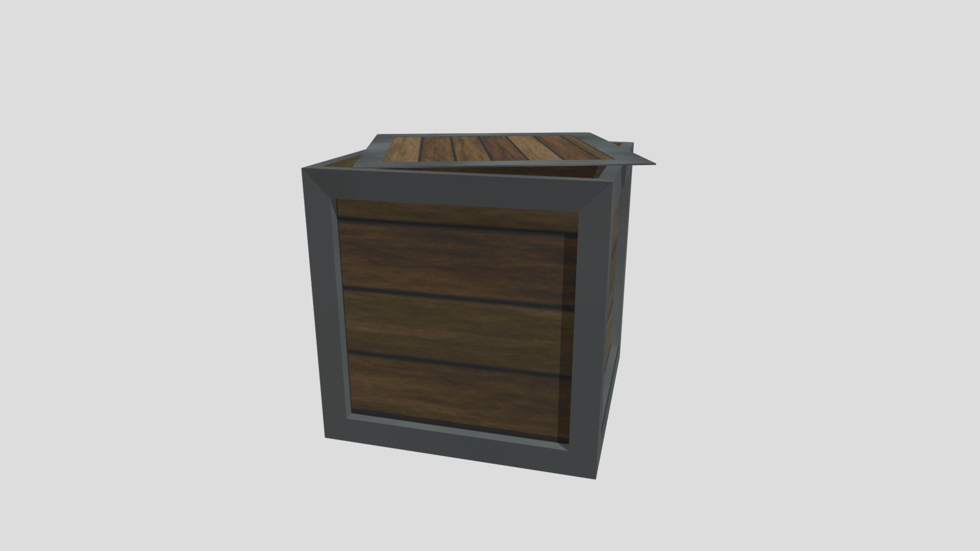 2_ Wooden Crate_ Open Top - Download Free 3D model by iamthechaz ...