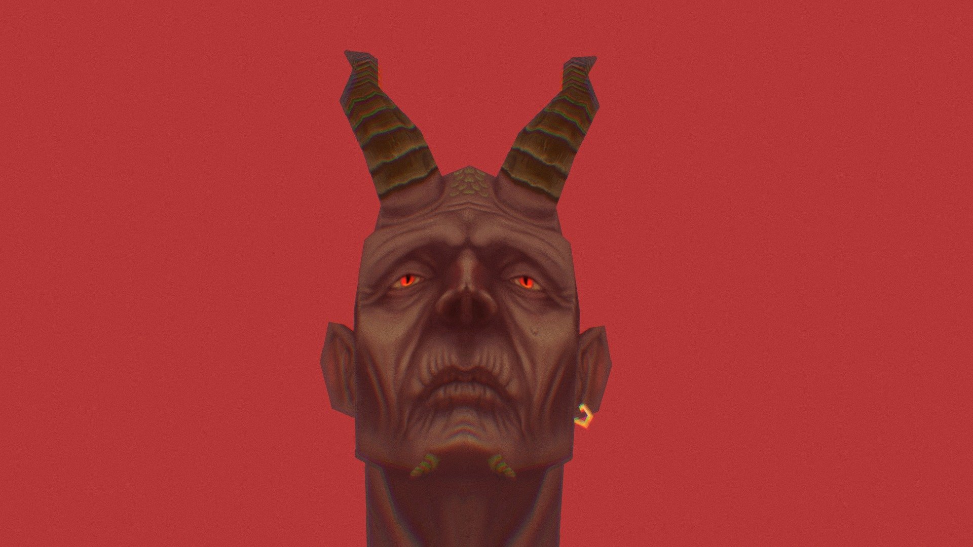 Devil low-poly - 3D model by Junart [1e9f0e9] - Sketchfab