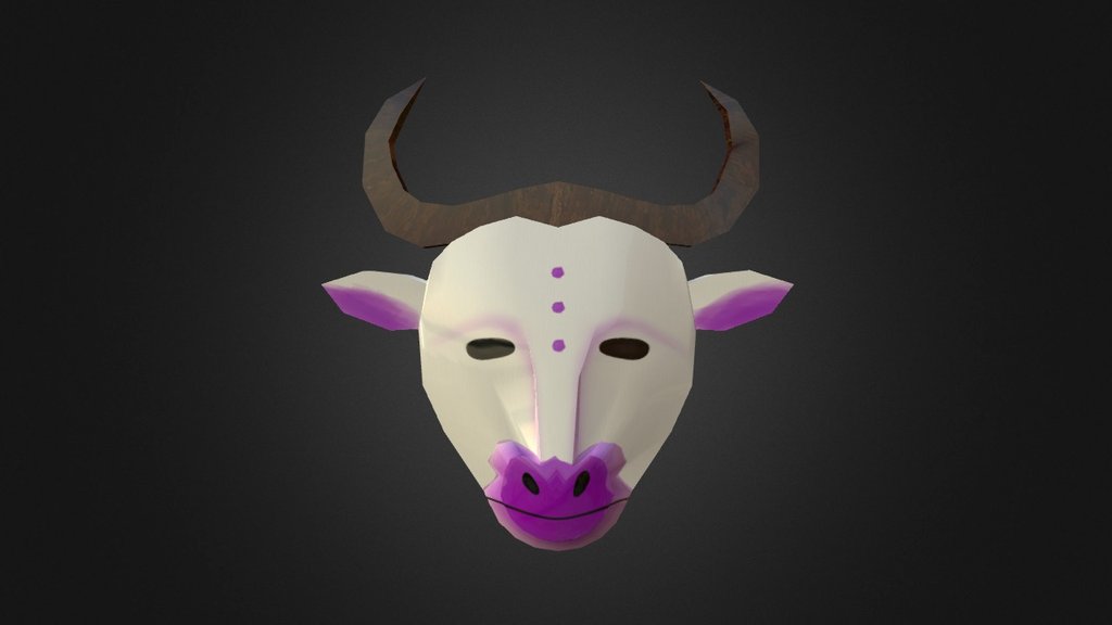 Ox Mask {INSTRUCTIONS} - 3D model by milliehashh [1ea1dbe] - Sketchfab