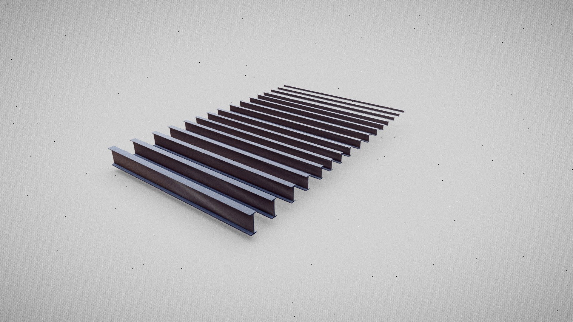Steel Beam IPN -10365 - Download Free 3D model by brescianiproyectos ...