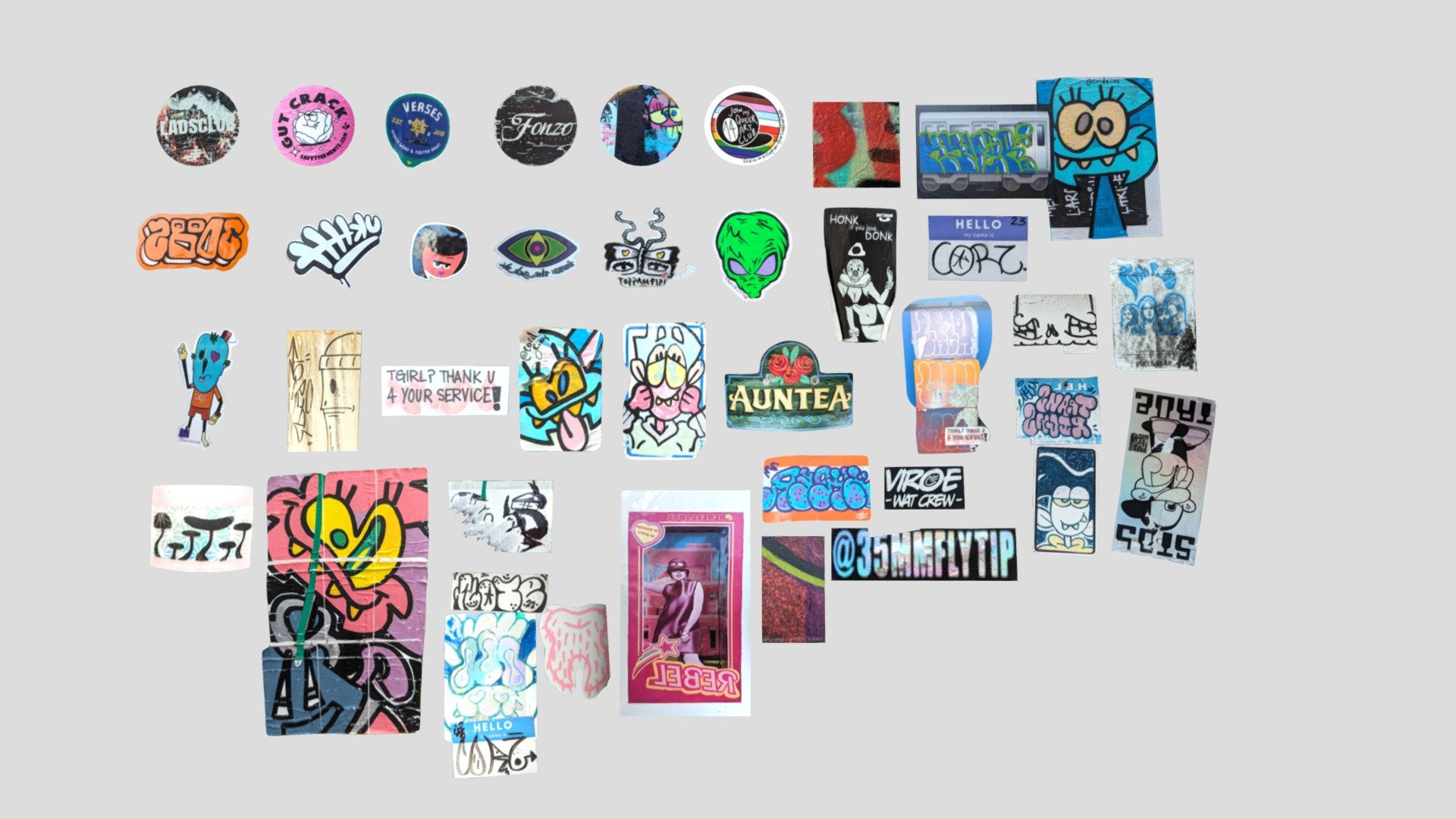 STICKER PACK 1, 41 Stickers - Download Free 3D model by Ellipsoid ...