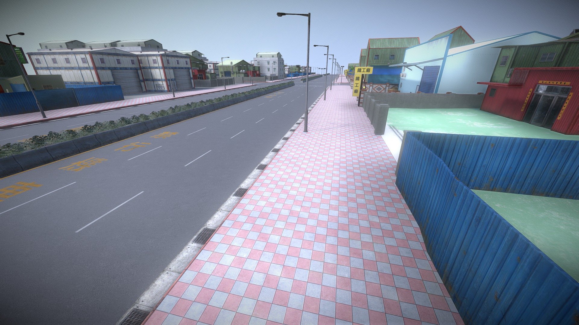 TW Street 007 - Buy Royalty Free 3D model by animod [1ea47ab] - Sketchfab Store